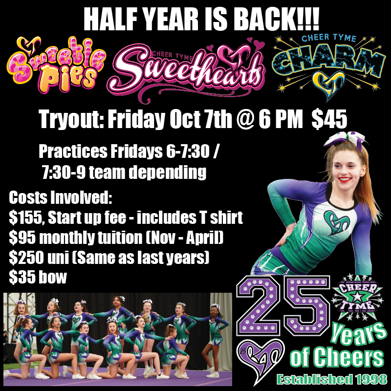 Mechanicsburg Half Year | Cheertyme.com